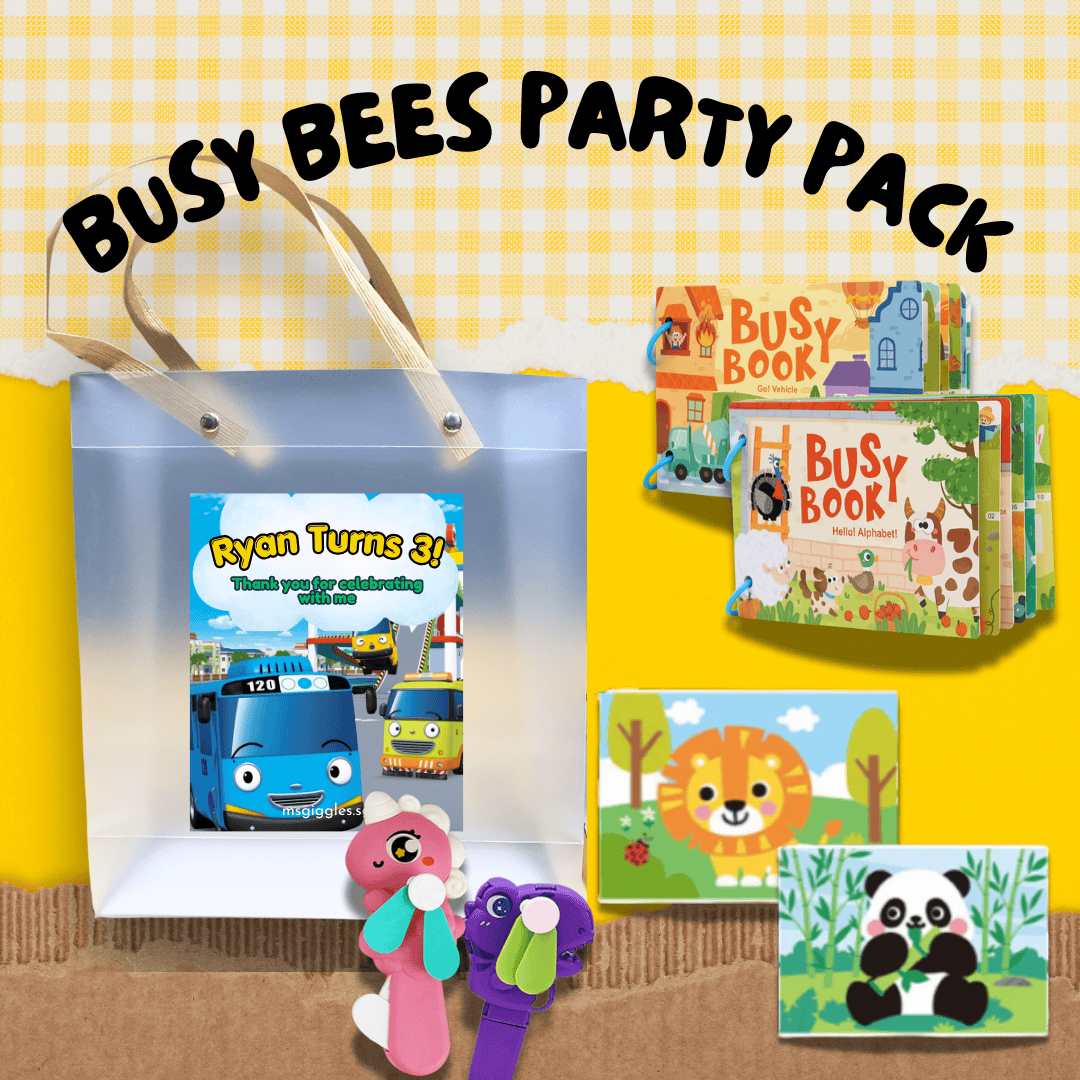 Busy Bees Goodie Bag Party Pack - Perfect Celebration Kit | MsGiggles Kids