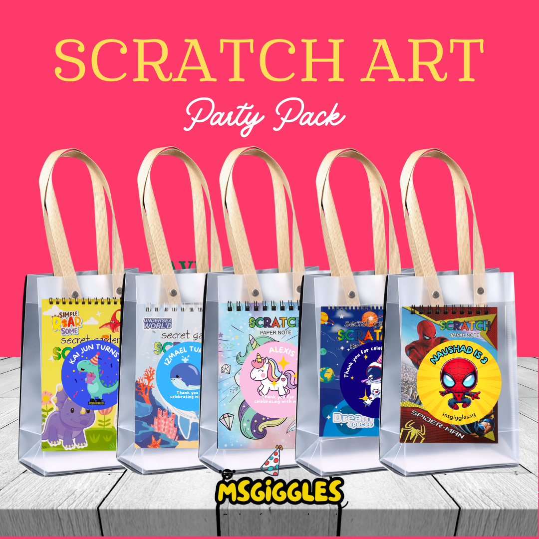 Goodie Bags for Kids | Scratch Art Party Pack | MsGiggles Kids